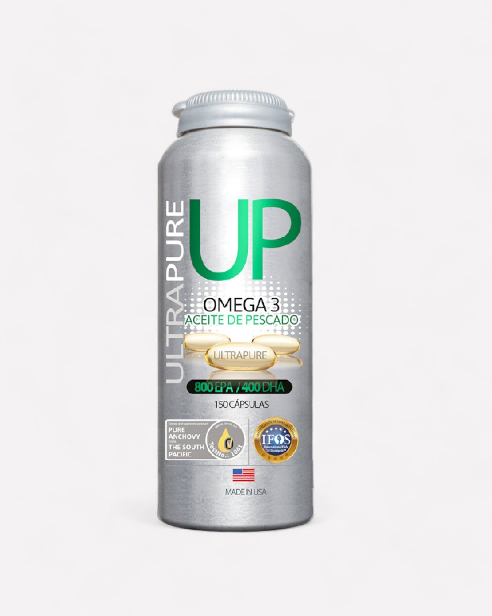 Omega 3 up ultrapure-150 cápsulas blandas – Ortomolecular Chile